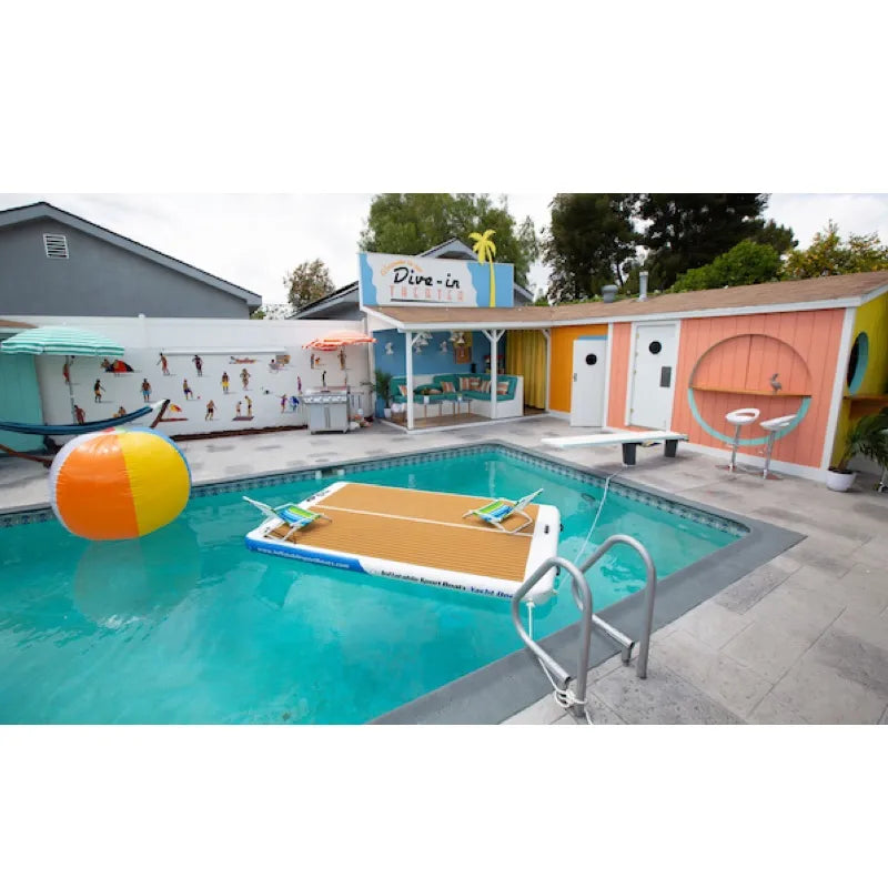 Island Hopper Inflatable Yacht Dock 10′ x 6′ | Floating Swim Platform ...